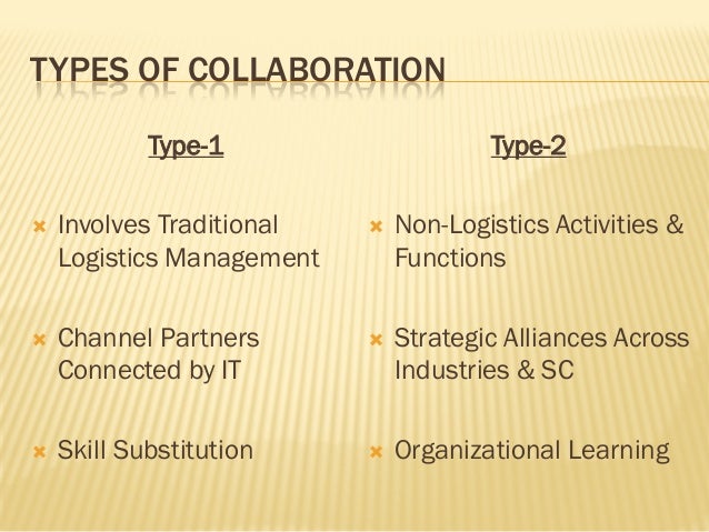 Coordination, Cooperation & Collaboration In The Supply