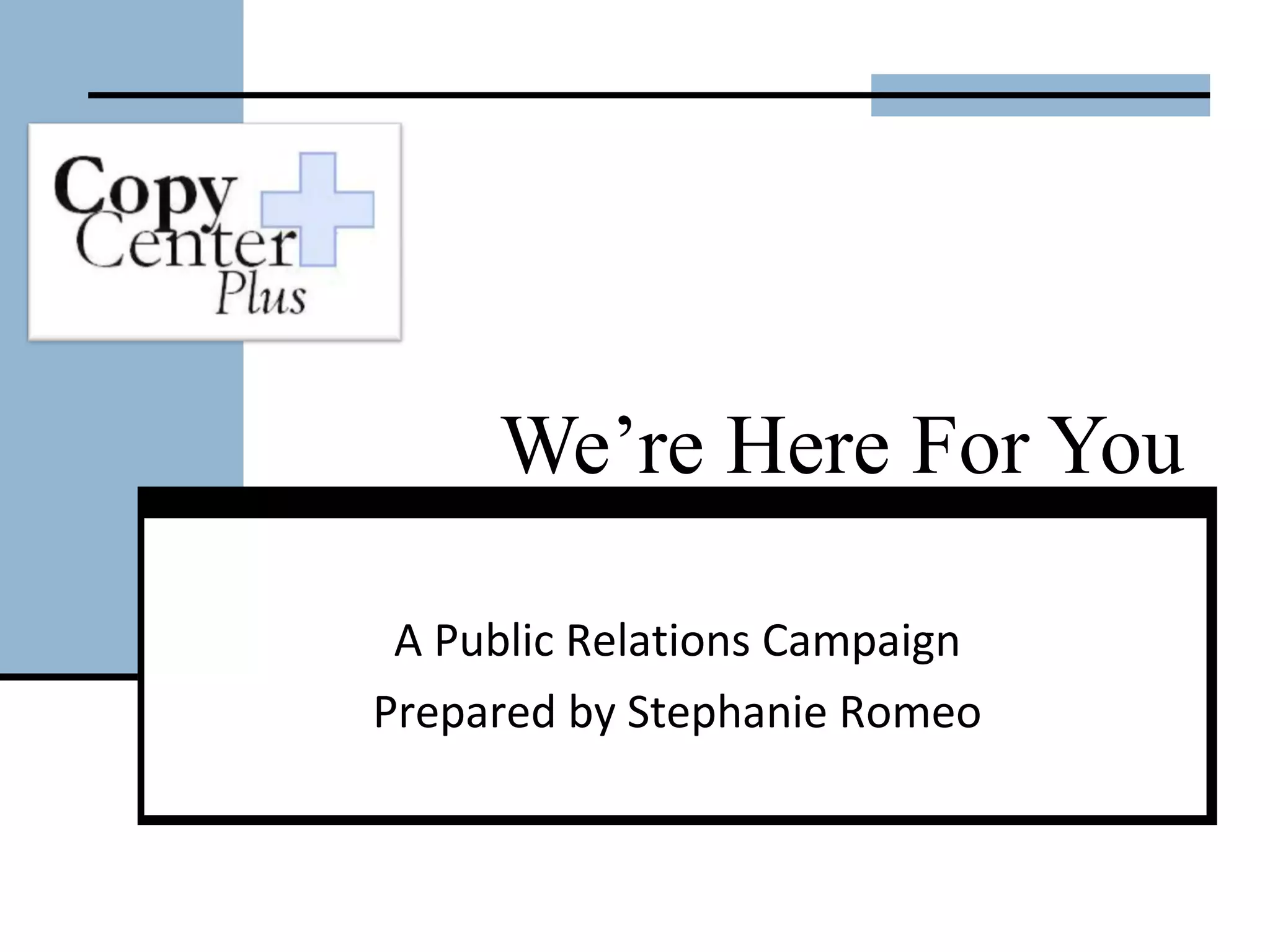 Copy Center Plus Presentation | PPT