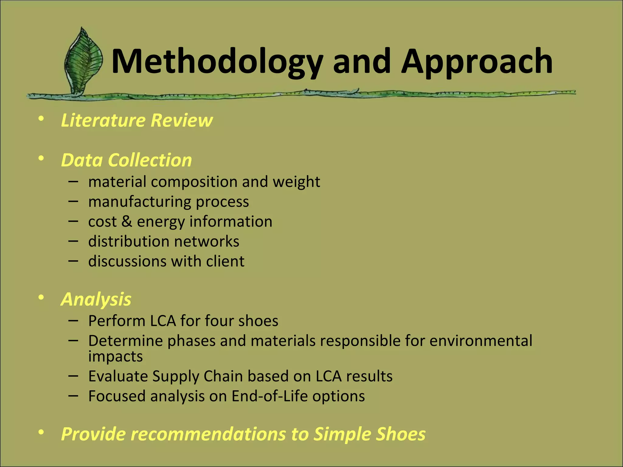 Life Cycle Assessment of Footwear for Simple Shoes | PPT