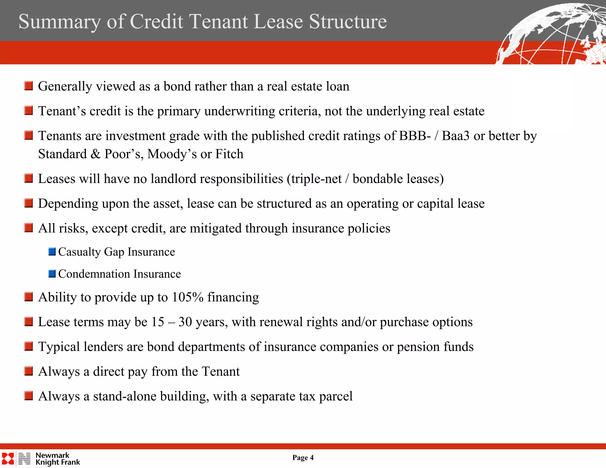 Credit Tenant Lease | PPT