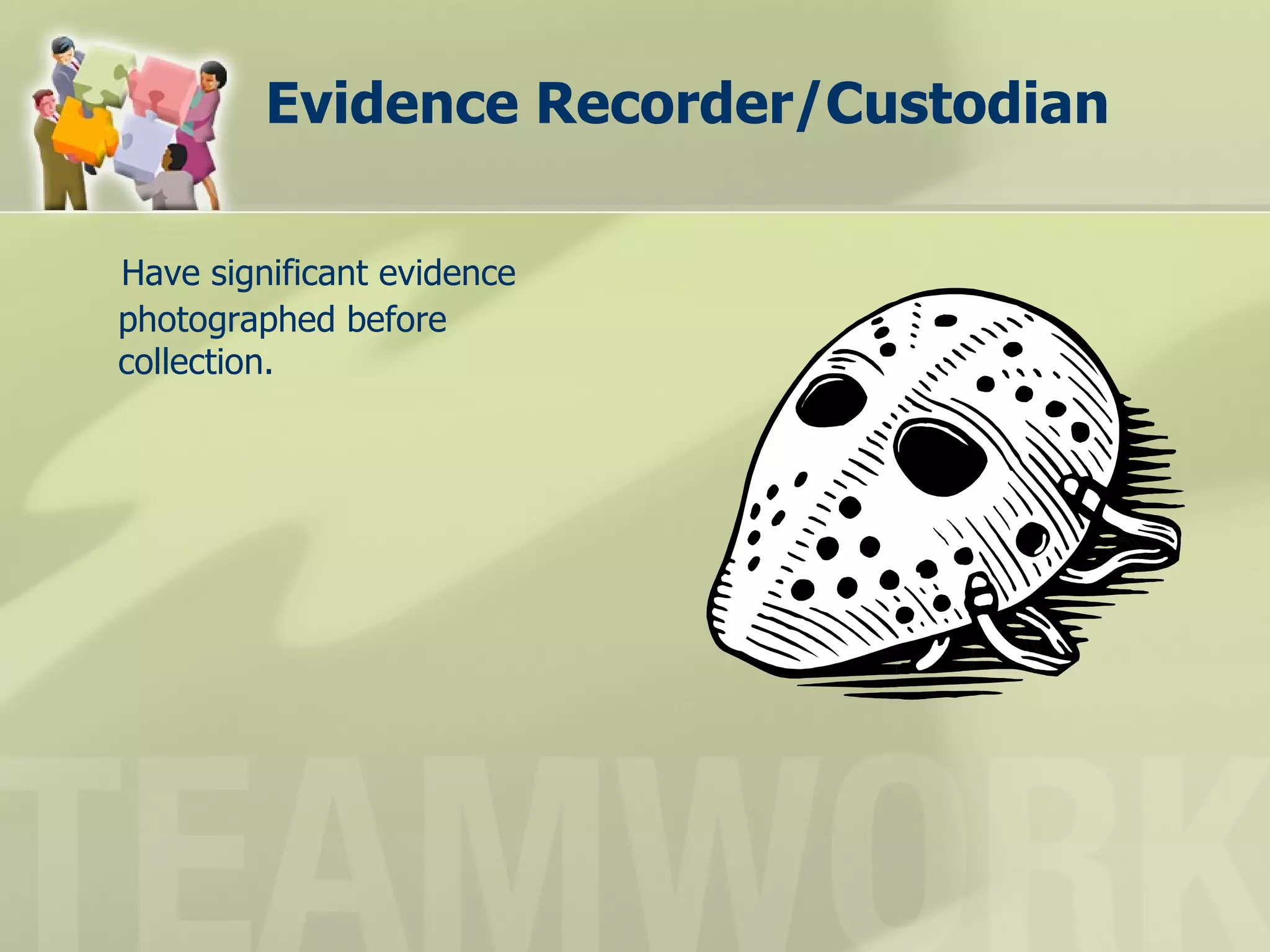 Crime Scene Response Guidelines | PPT