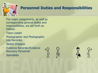 Crime Scene Response Guidelines | PPT