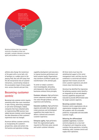 Customer Centricity Axisof High Performance May2008 | PDF