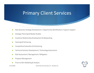 DA2 2009 Capabilities Presentation | PPT