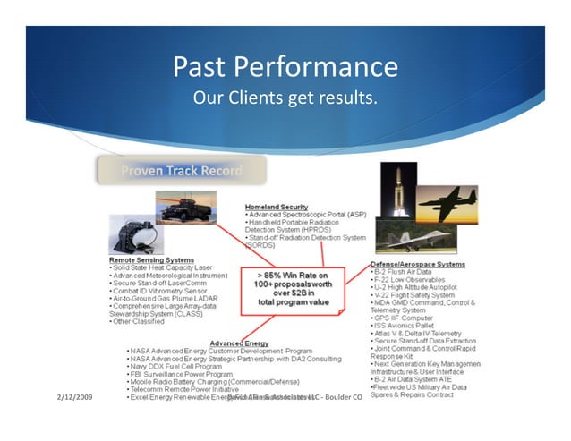 DA2 2009 Capabilities Presentation | PPT