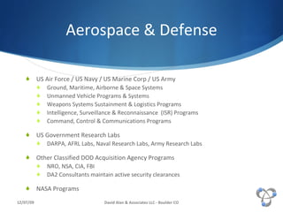 Da2 2009 Capabilities Presentation[1] | PPT | Defense Industry | Industries