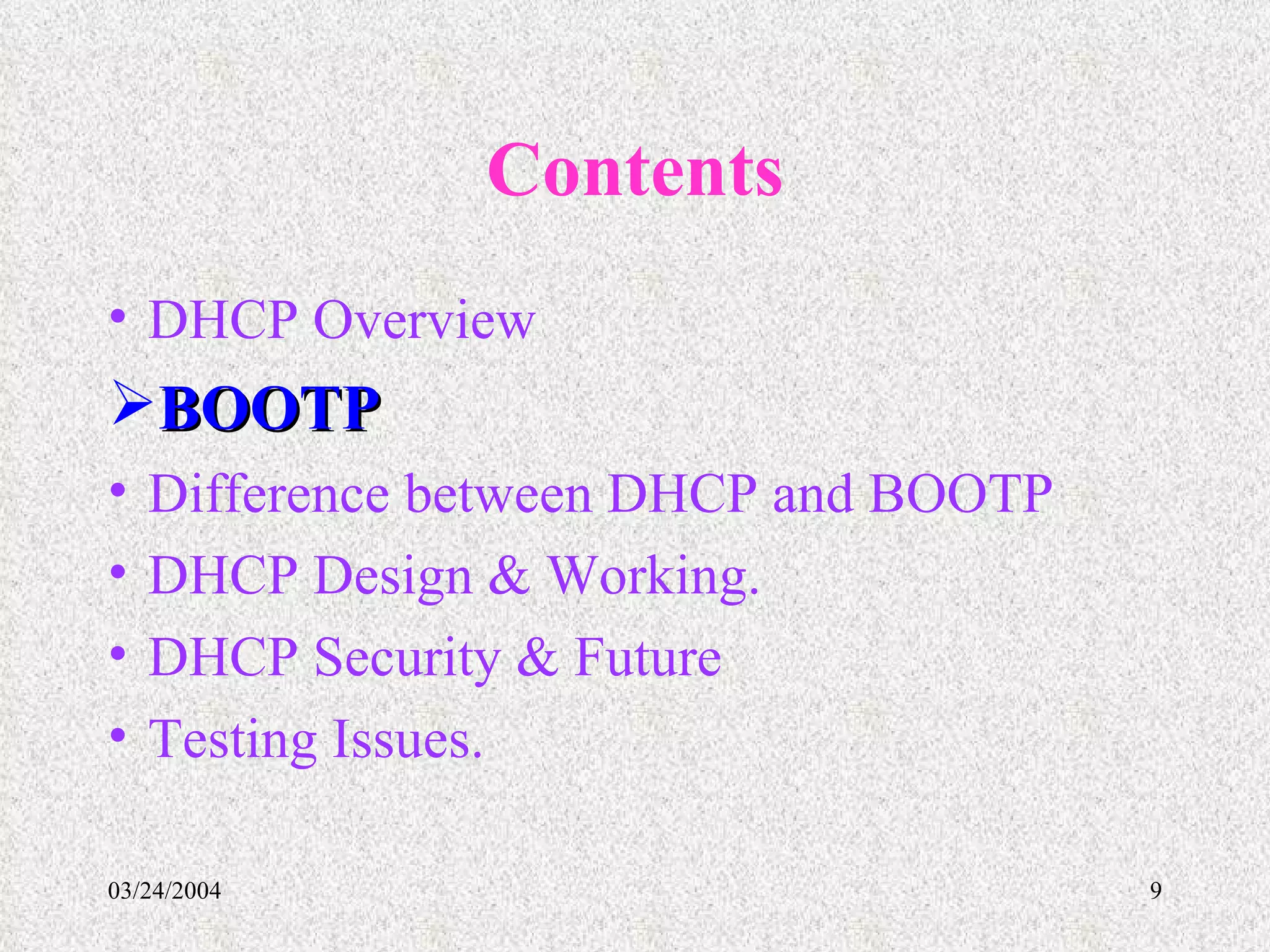 DHCP Server & Client Presentation | PPT