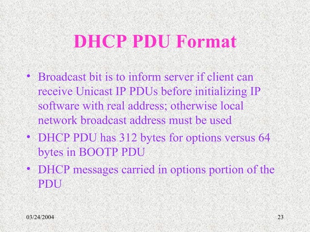 DHCP Server & Client Presentation | PPT | Computer Networking | Computing