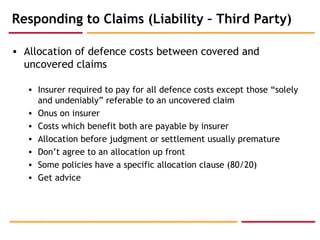 Managing Claims And Losses | PPT