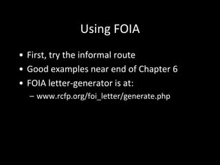 Freedom of Information Act | PPTX | Political Issues & policy | Politics