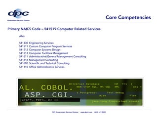 DPC DoD Capabilities 2008 | PPT