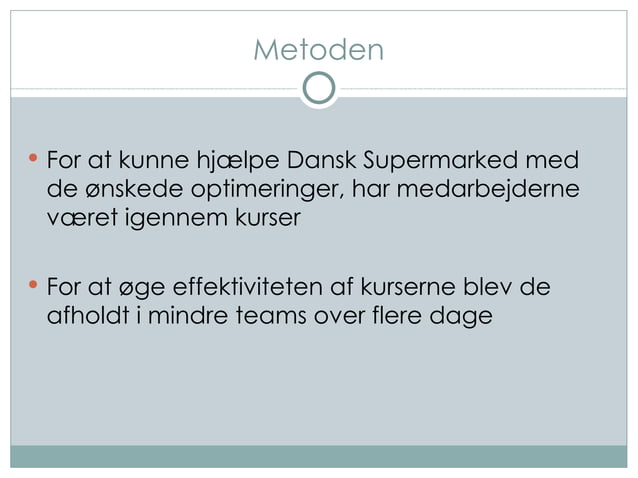 Dansk Supermarked | PPT