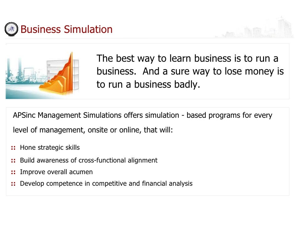 Dashboard Business Simulation Deck
