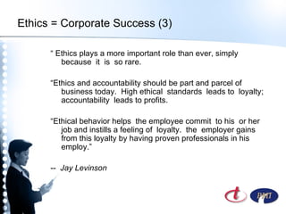 Ethics Leadership And Success | PPT