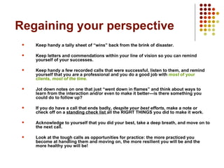 Dealing With Challenging Callers | PPT