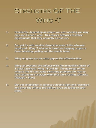 Defending The Wing T Offense | PPT