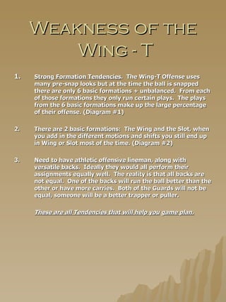 Defending The Wing T Offense | PPT