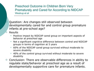 Developmental Care Lecture April 2008 | PPT | Parenting Babies and ...
