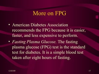 Diabetic Seminar | PPT