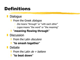 Dialogue Slides | PPT