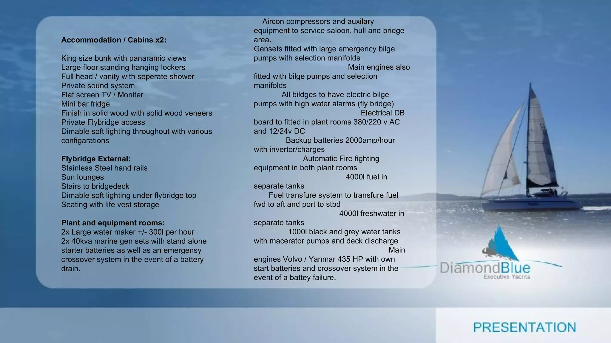 Diamond Blue 80 Ft Catamaran Presentation | PPS