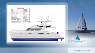 Diamond Blue Power Catamaran Presentation | PPT