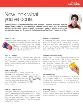 Dimension Printer Corpbrochure 08. | PDF