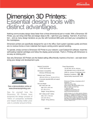 Dimension Printer Corpbrochure 08. | PDF