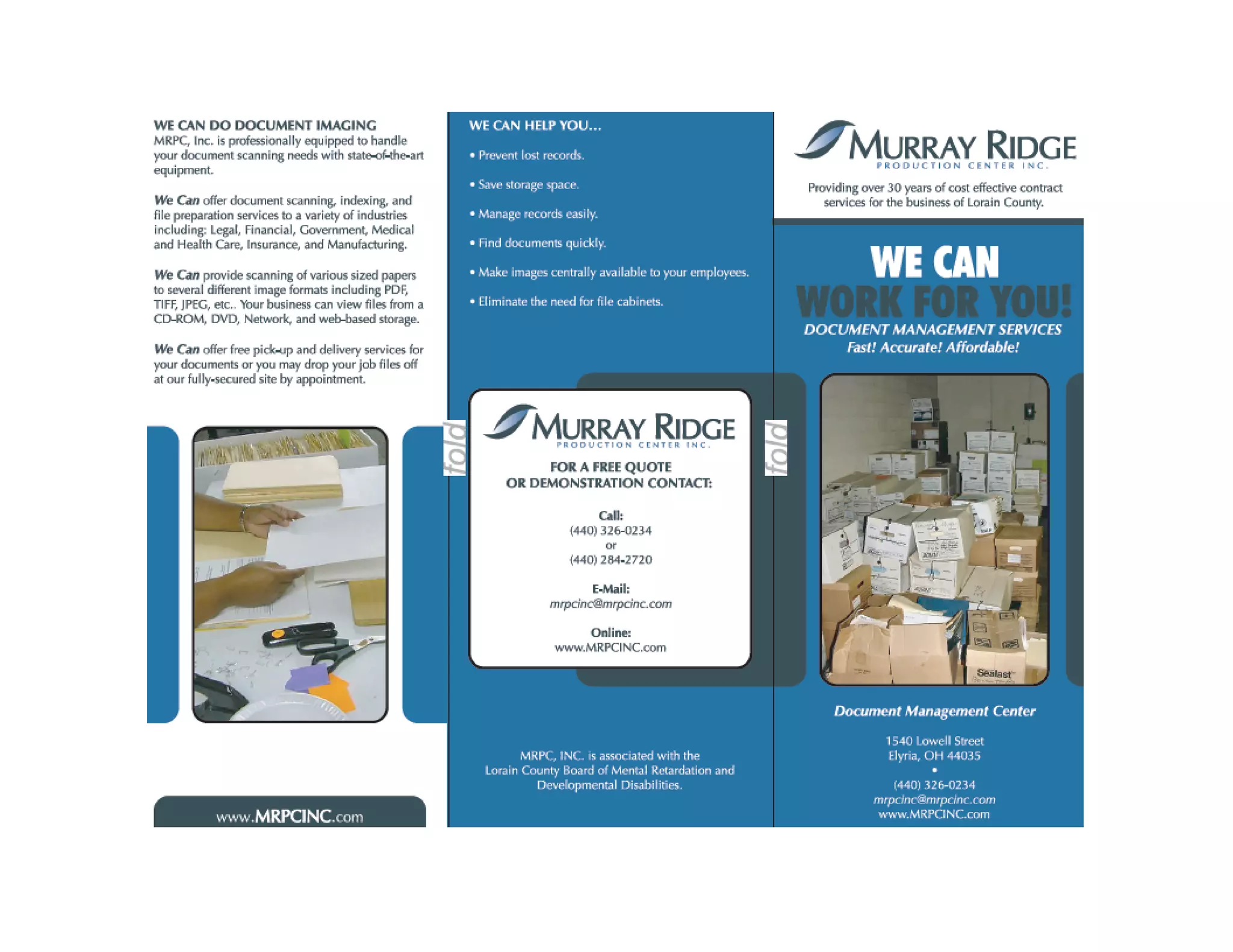 Document Management Brochure | PPT