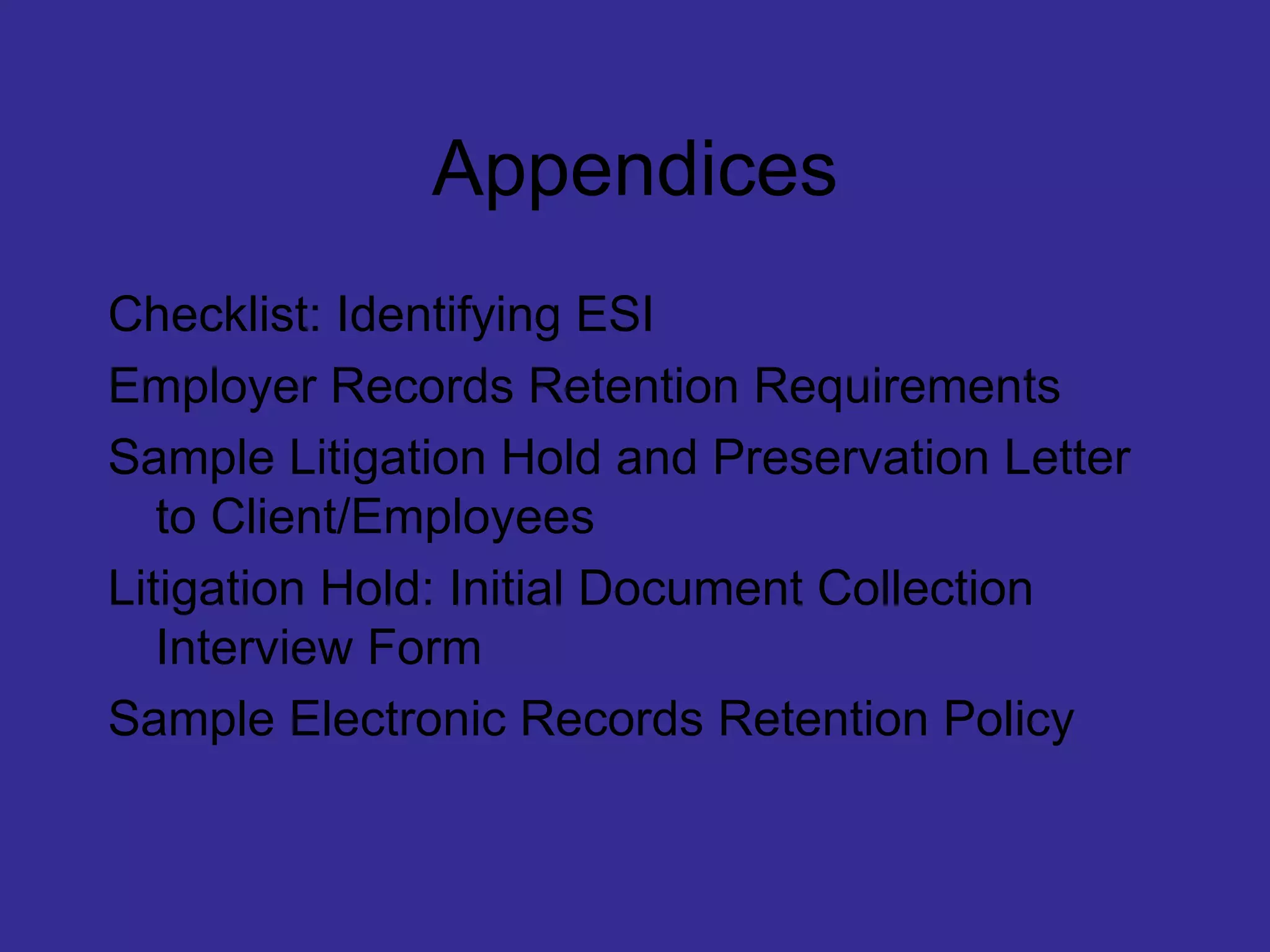 Document Retention And Destruction Power Point | PPT