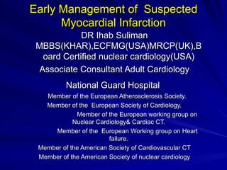 Early Management Of Of Mi | PPT
