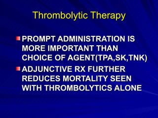 Early Management Of Of Mi | PPT
