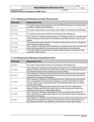 Edm Requirements Specification Sample | DOC