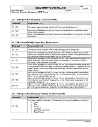 Edm Requirements Specification Sample | DOC