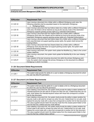 Edm Requirements Specification Sample | DOC
