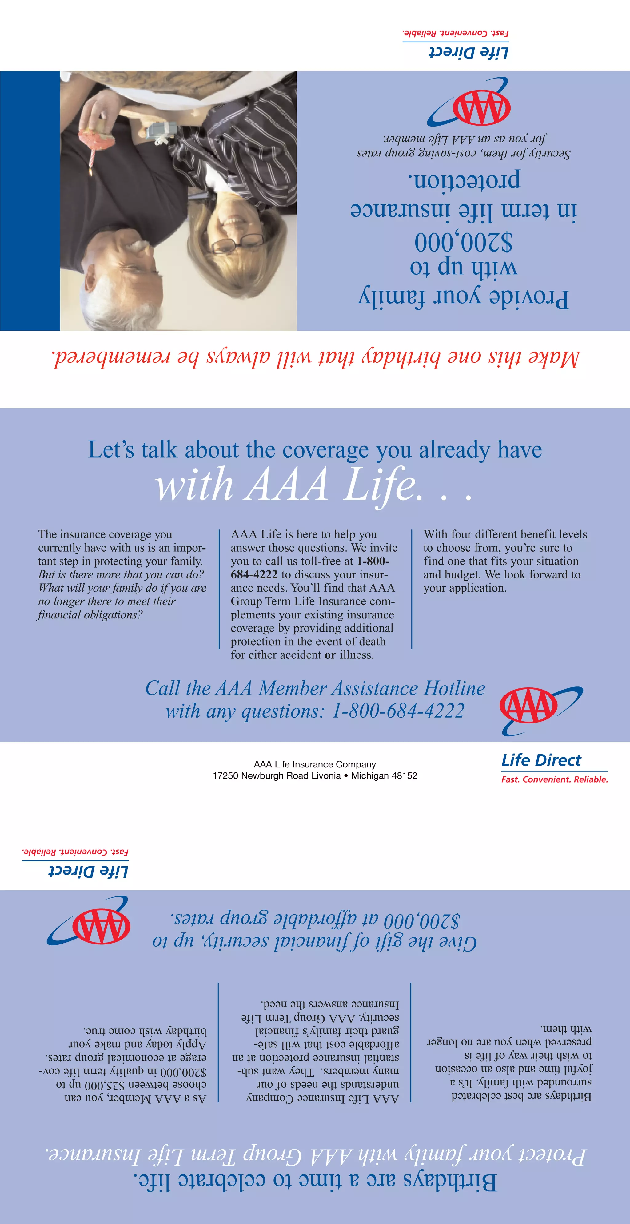 AAA Life Insurance Direct Mail | PDF