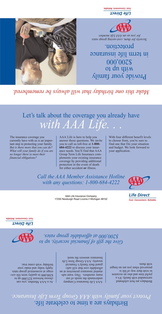 AAA Life Insurance Direct Mail | PDF