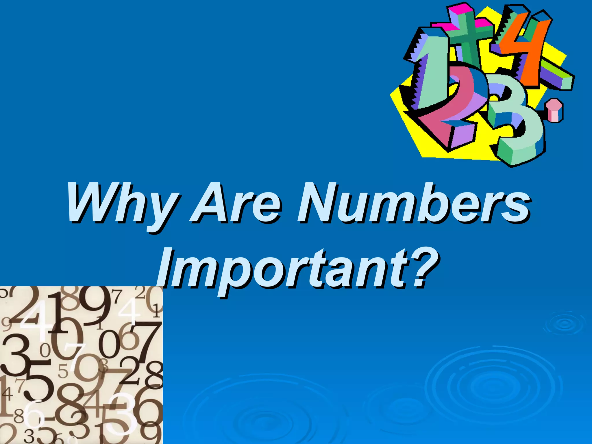 The Importance of Numbers | PPT