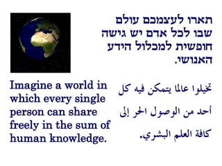 Wikimedia Israel | PPT