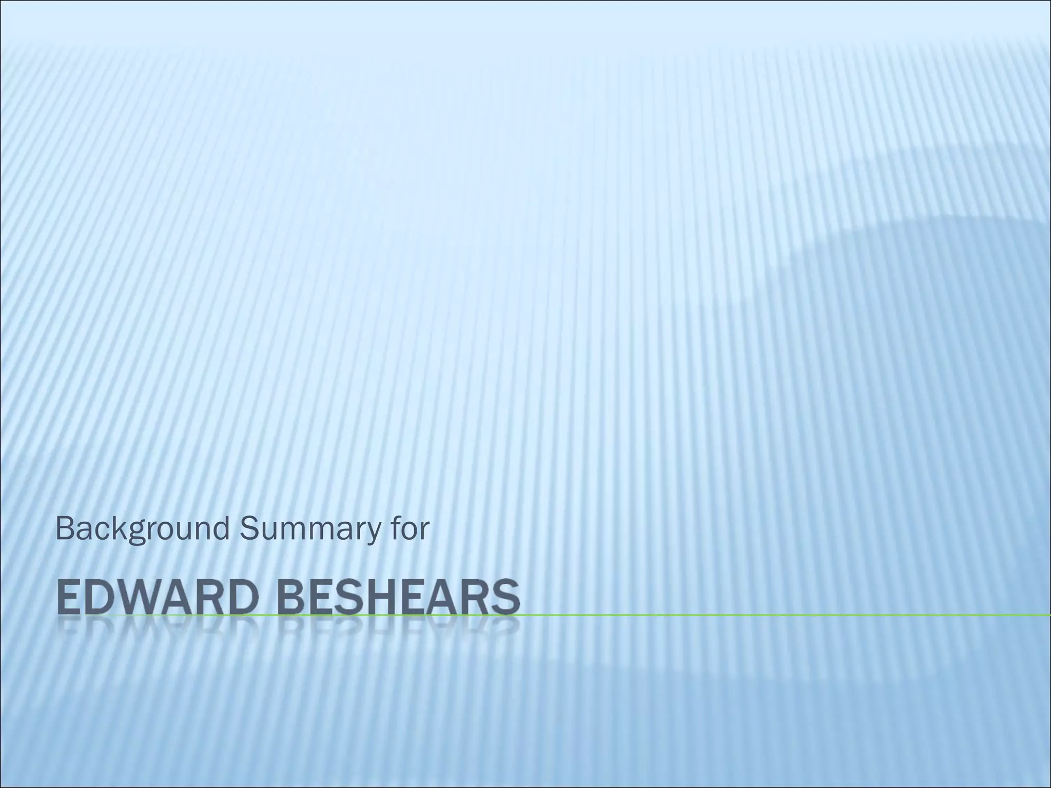 Edward Background Summary | PPT
