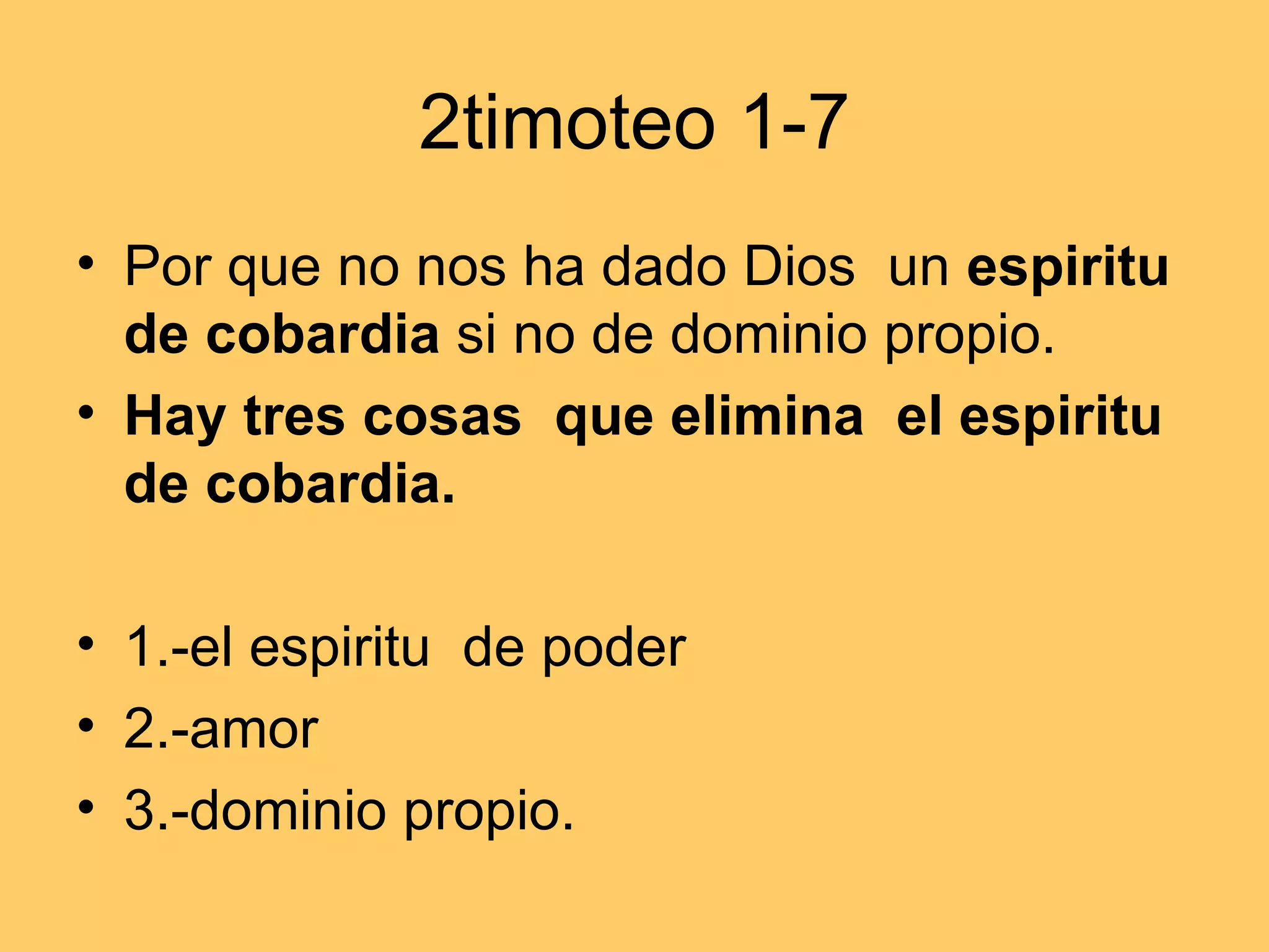 El Poder De El Dominio propio | PPT