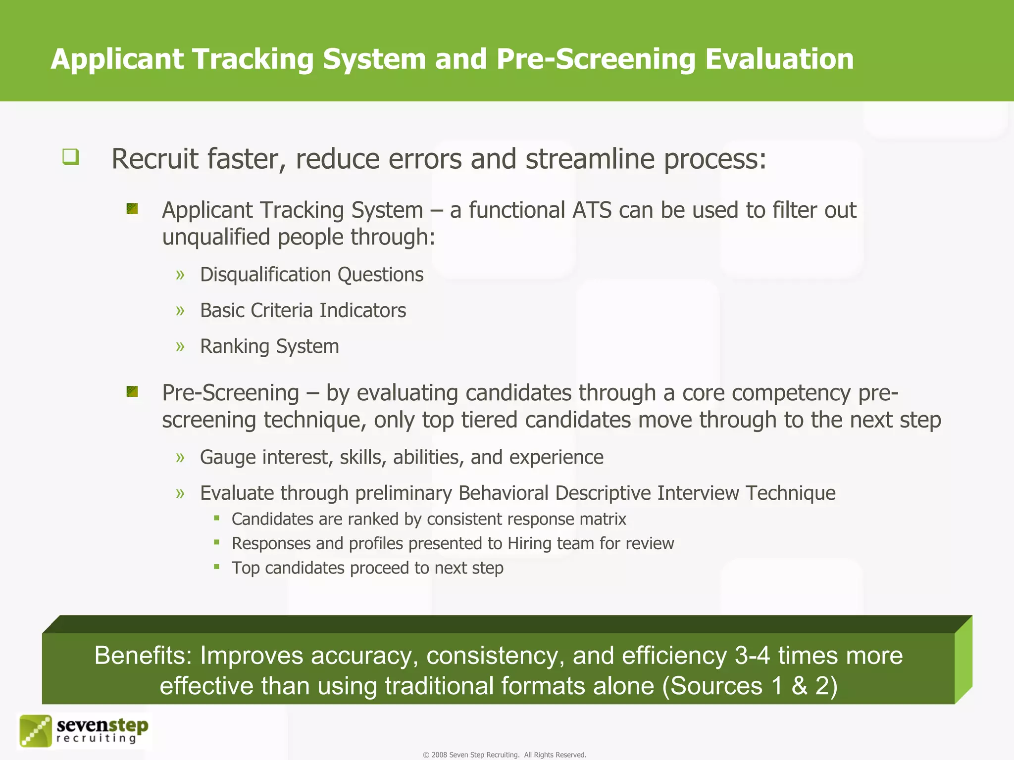 Effective Hiring Selection Process | PPT