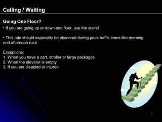 Elevator Rules For The Professional | PPT