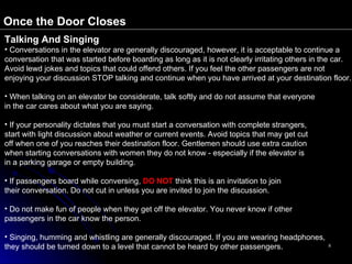 Elevator Rules For The Professional | PPT