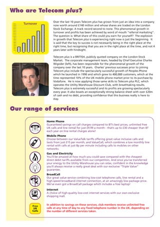 TelecomPlus Presentation | PDF | Phone Services | Home Utilities