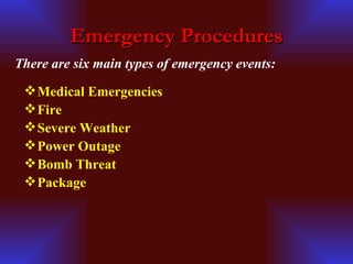 Emergency Evacuation Procedures | PPT