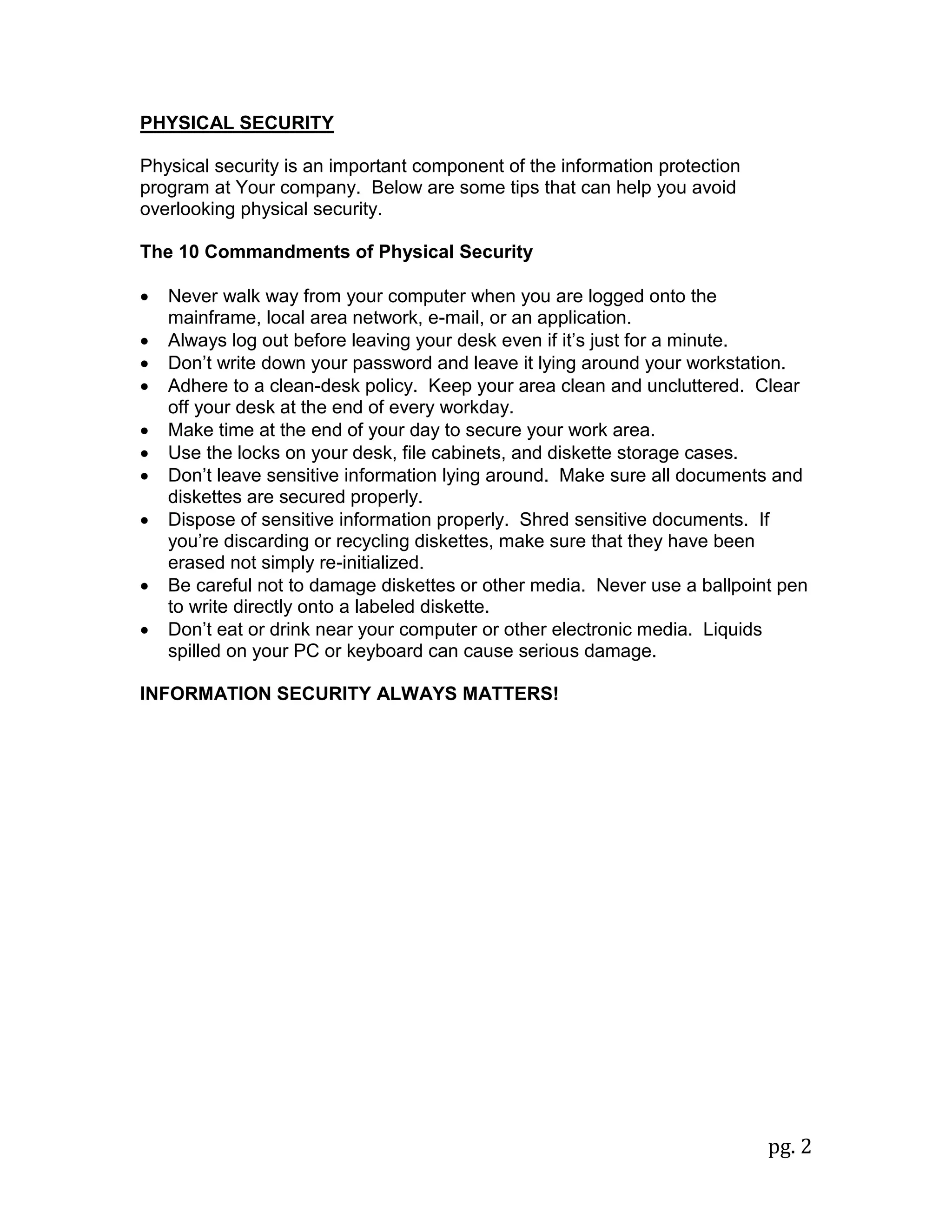 Employee Security Awareness Program | PDF