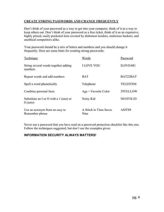 Employee Security Awareness Program | PDF | Email | Internet