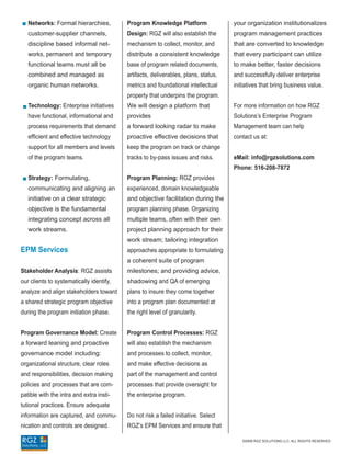 Enterprise Program Management 2 Sided | PDF