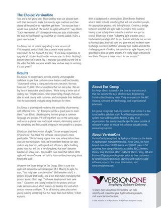 VersionOne - Eos Group Customer Success Story | PDF